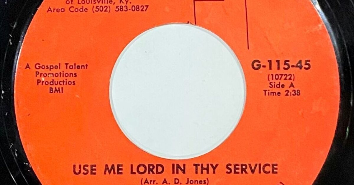 Use Me Lord In Thy Service / God's Amazing Grace - Gospel Music Archive